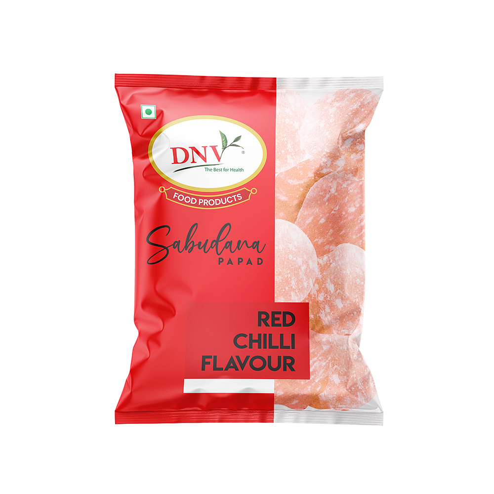 Red Chilli Sabudana Papad - DNV Foods